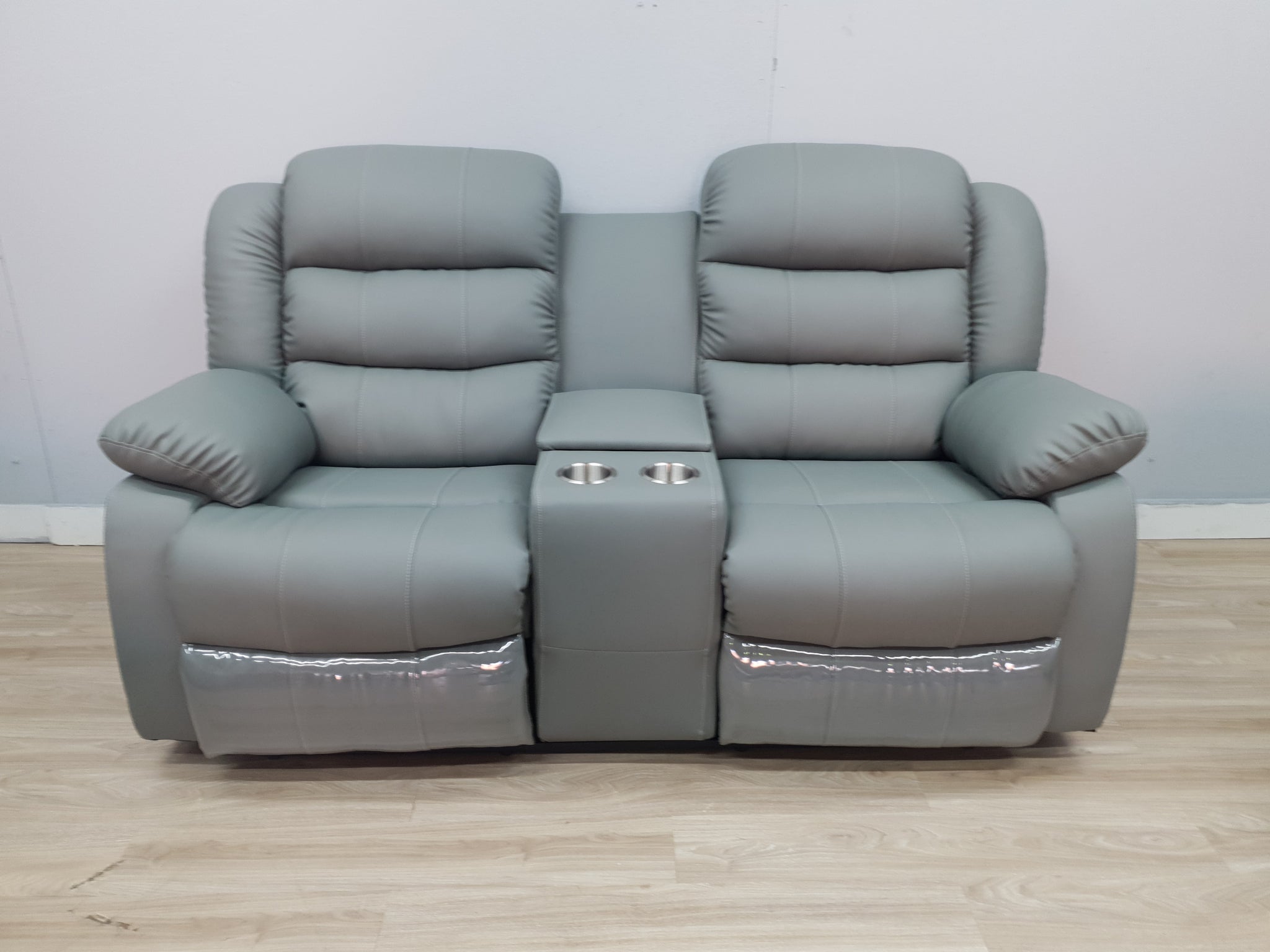 Full Euro Leather 2 Seater Cinema Recliner Couch - Sofa – Just Furniture